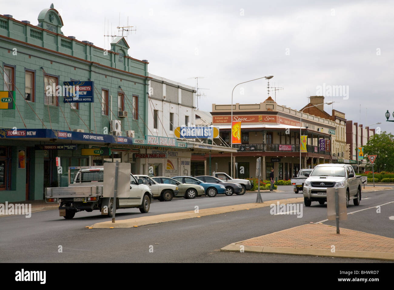 retail street in Forbes, a regional new south walest own,australia ...