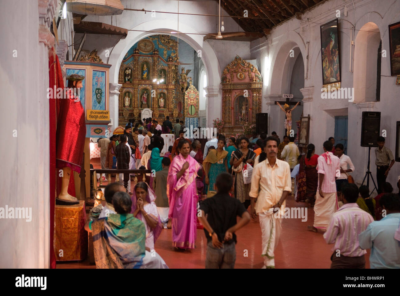 India, Kerala, Alappuzha, (Alleppey) Arthunkal, feast of St. Sebastian ...
