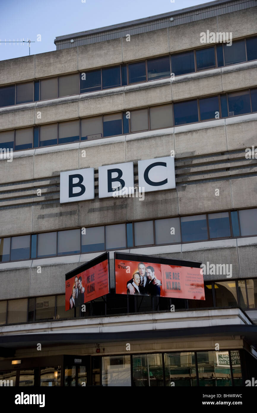 BBC centre on Oxford Street, Manchester Stock Photo - Alamy