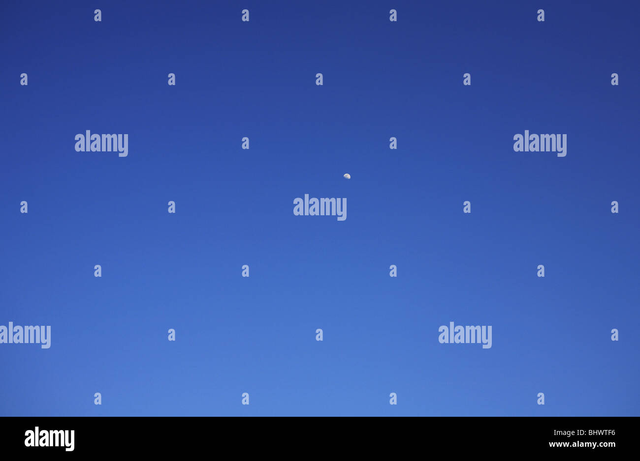 Wide-angle of the moon in Japan Stock Photo - Alamy