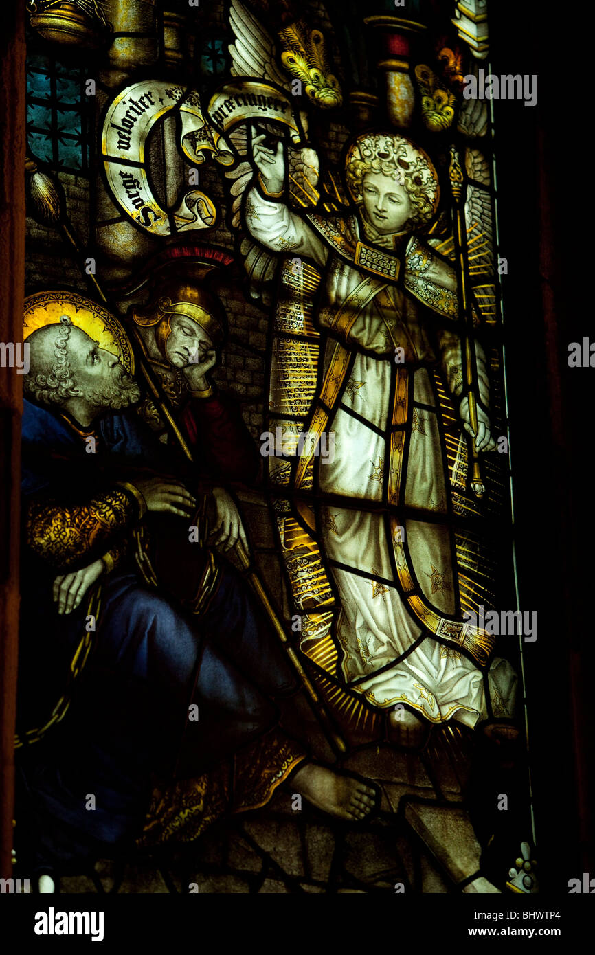 St patrick stained glass window hi-res stock photography and images - Alamy