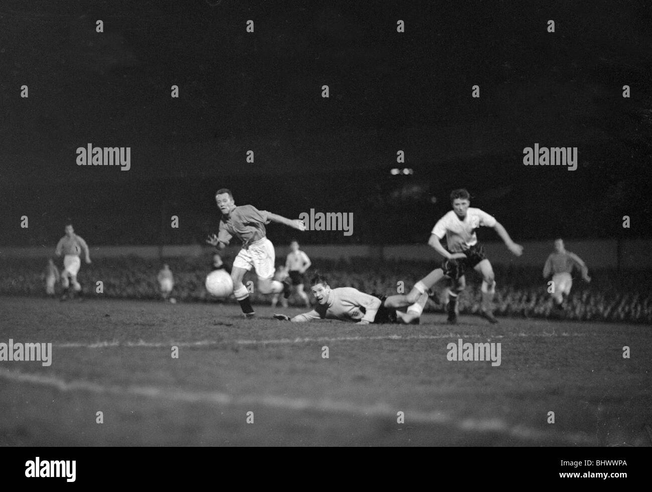 1958 World Cup Qualifying match Molineux, Wolverhampton. England 5 v ...