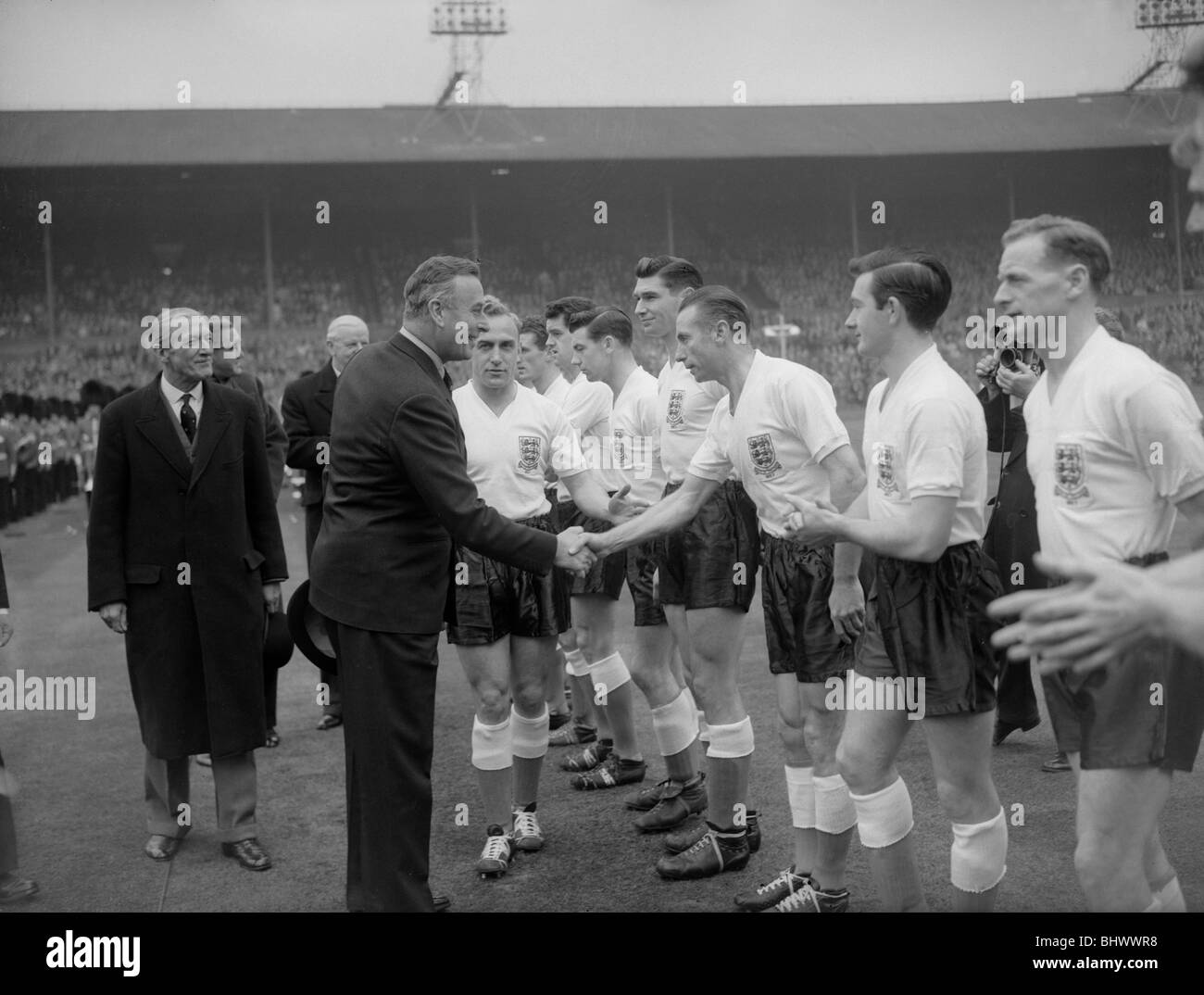 1958 World Cup Qualifying match at Wembley Stadium. England 5 v ...