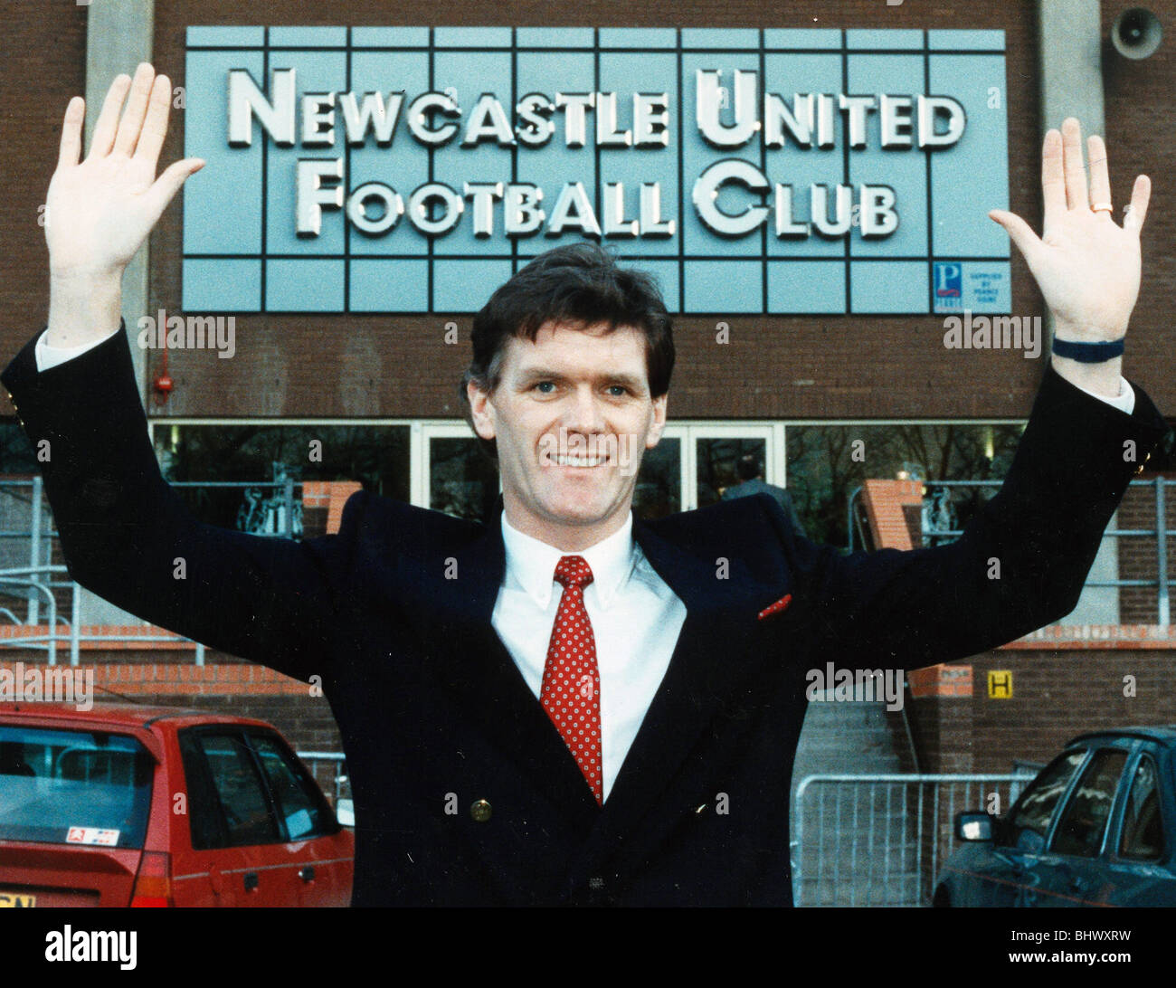 Roy Aitken seen here outside Newcastle Uniteds St James Park stadium ...