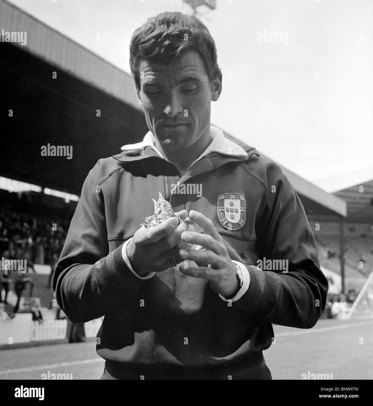 World Cup Portugal versus Bulgaria at Old Trafford 17 July 1966 Before ...
