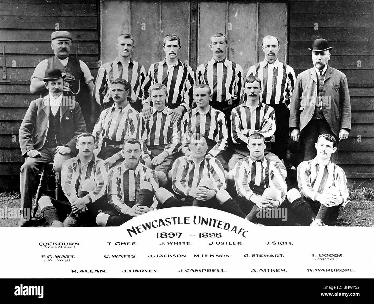 1897-98 Newcastle United team group photograph. United’s successful ...