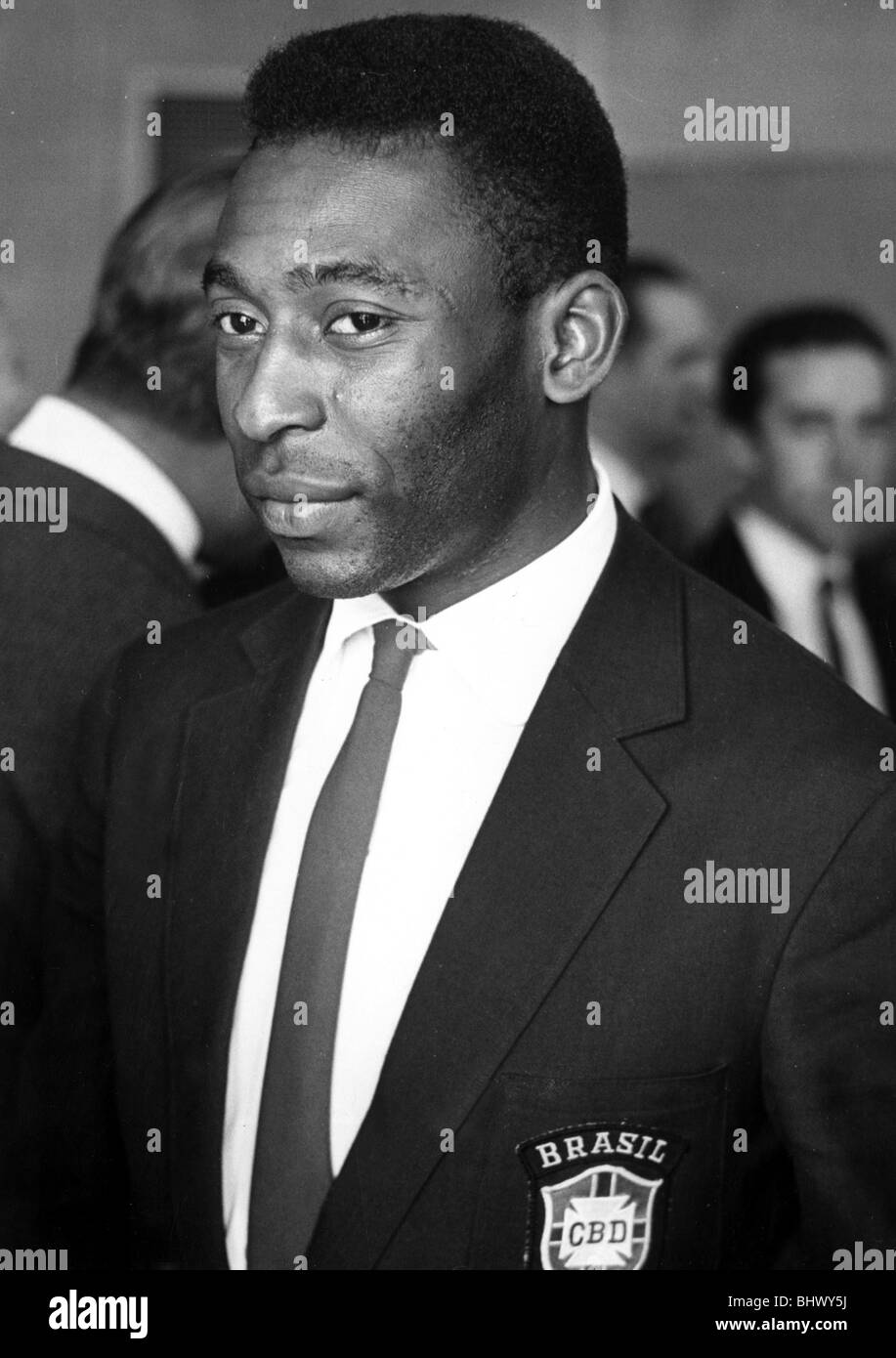 Brazilian football star Pele in England for the 1966 World Cup ...