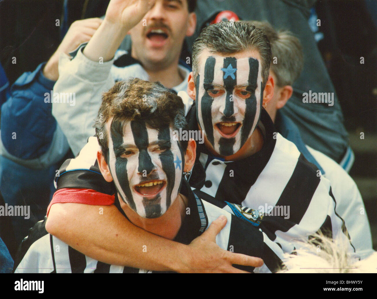 Newcastle United win the First Division - Players on the open top bus ...