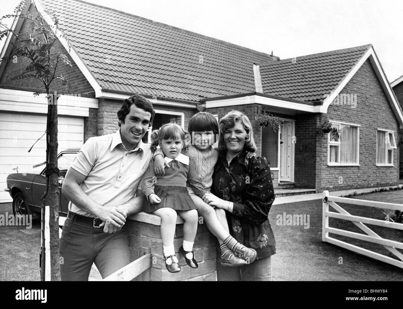 Newcastle United player Bob Moncur pictured with his wife Camille and ...