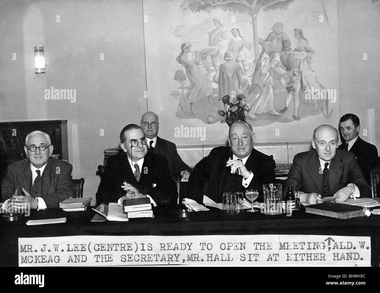 High profile meeting Black and White Stock Photos & Images - Alamy