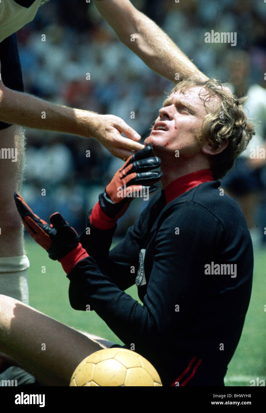 World Cup Quarter Final match in Leon, Mexico England 2 v West Germany ...