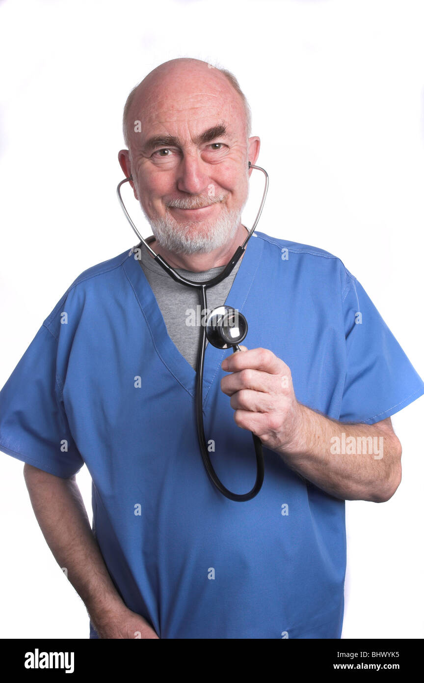 Doctor with stethoscope Stock Photo - Alamy