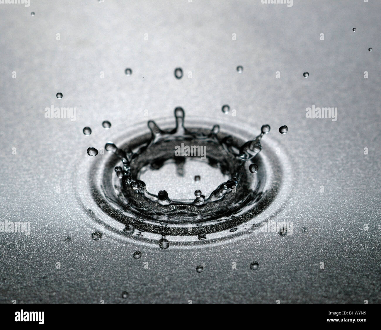 A water splash close up into a shallow pool Stock Photo - Alamy