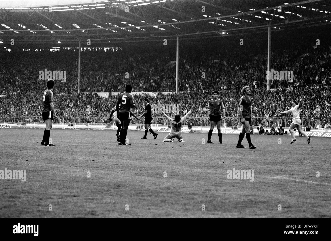 English FA Cup Final Wembley Stadium. Tottenham Hotspur 1 v Queens Park ...