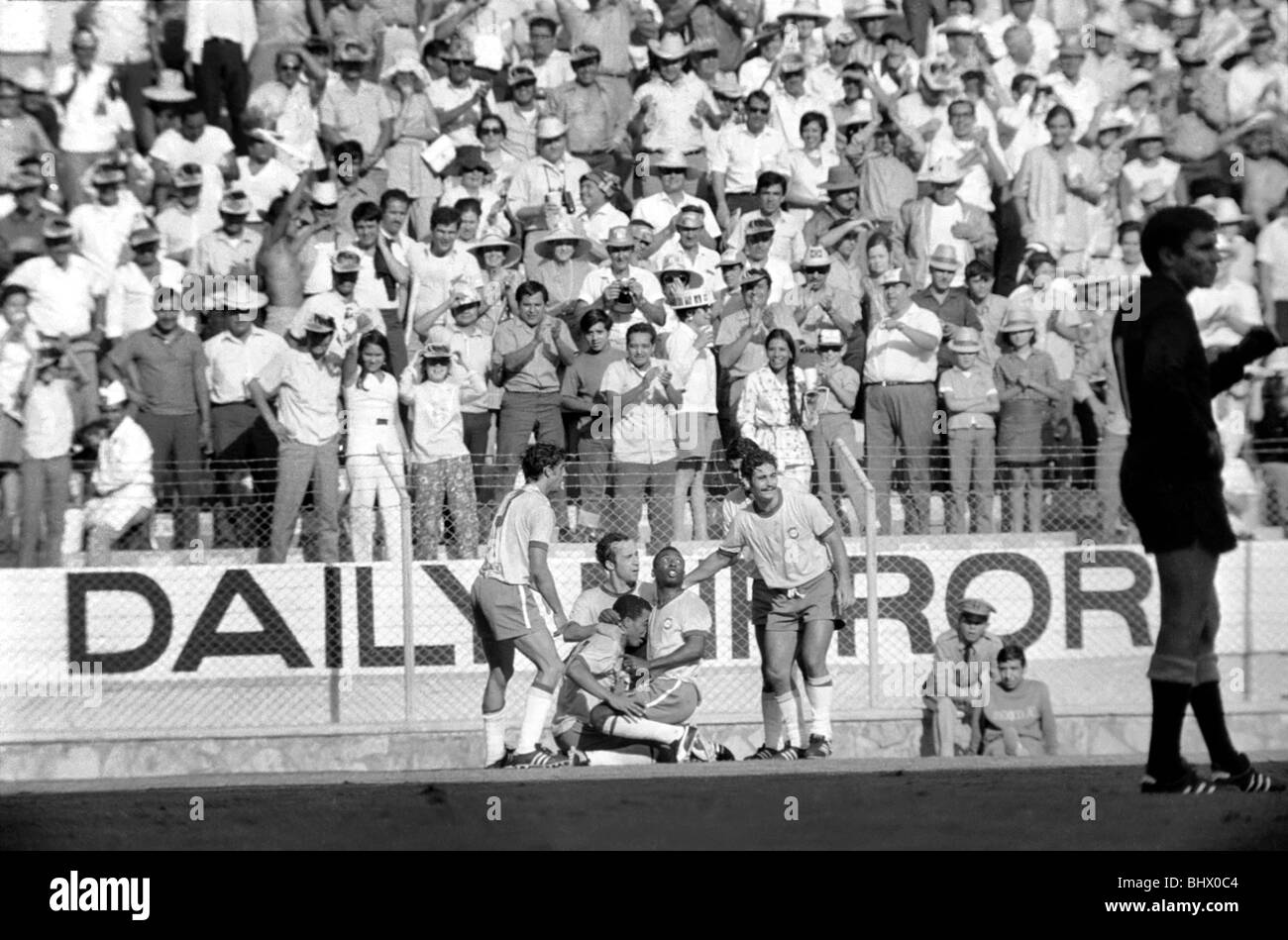Brazil v. Uruguay: World Cup Semi-Final. July 1970 70-5871-008 Stock ...