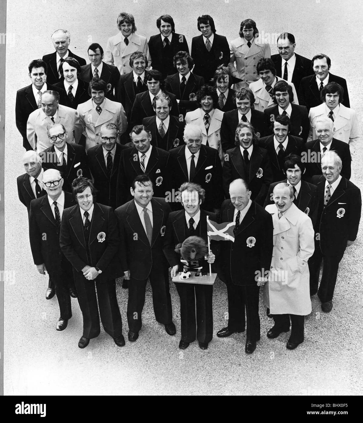 Scotland football world cup squad Black and White Stock Photos & Images ...