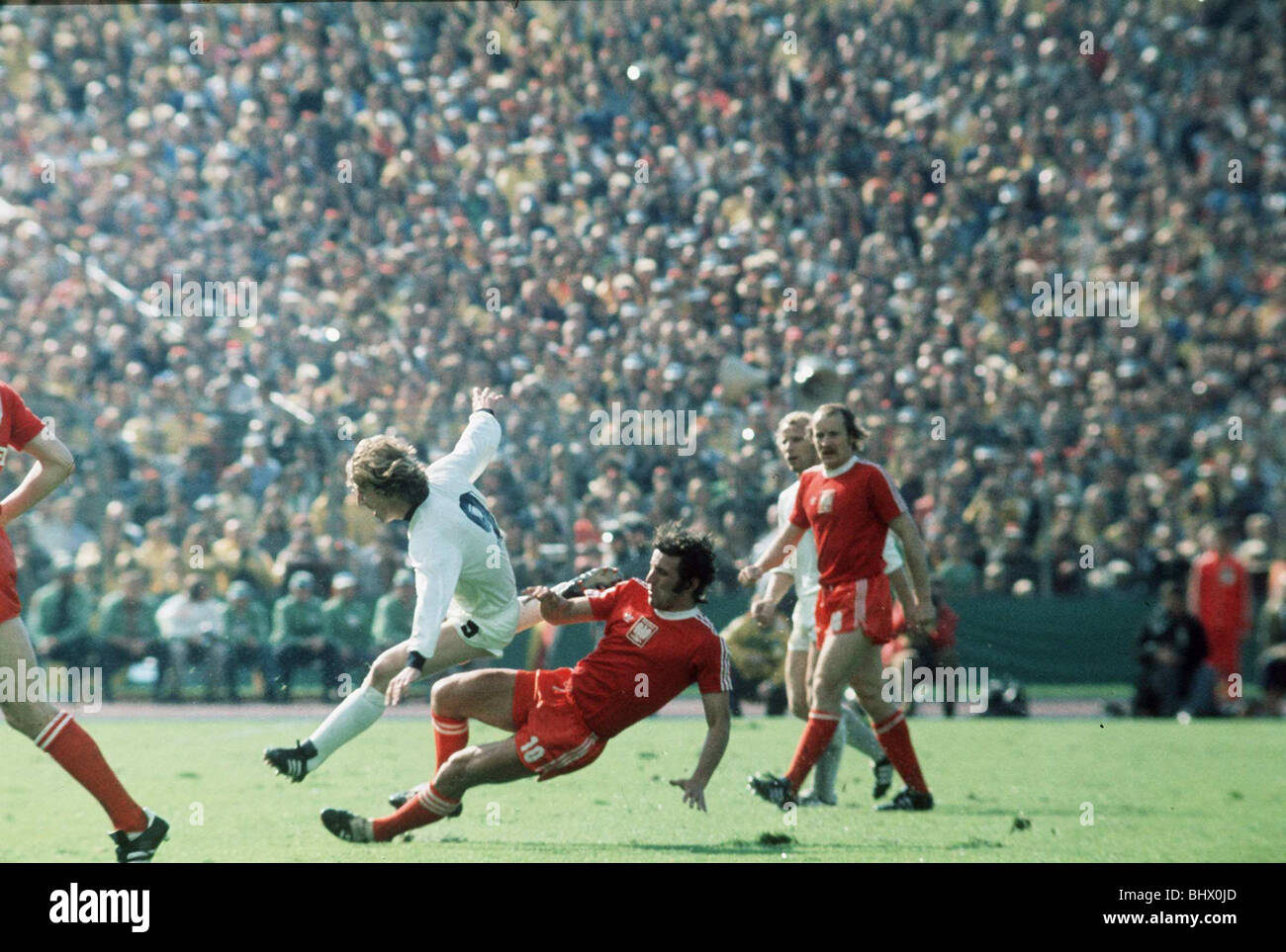 West Germany v Poland World Cup 1974 football Stock Photo - Alamy