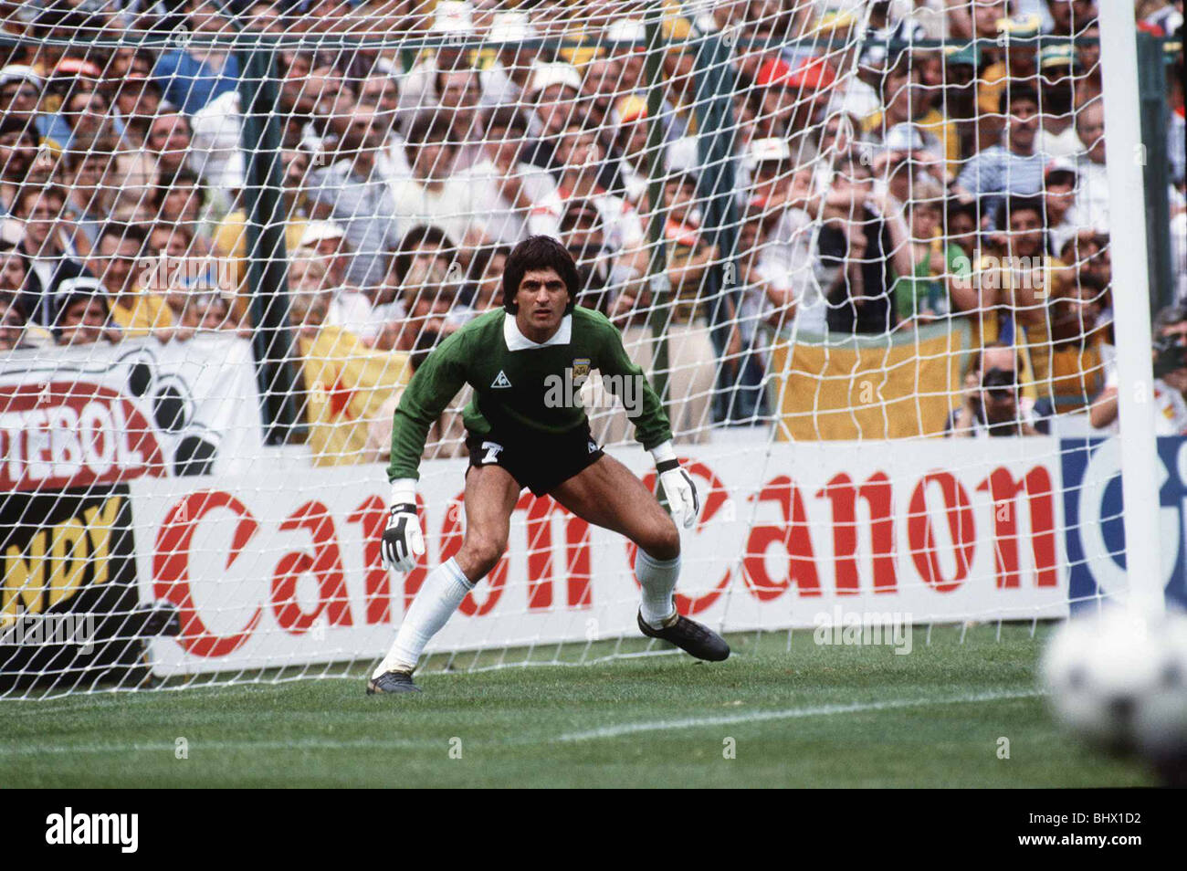 Argentina v Brazil 1982 World Cup match Goalkeeper Fillol of Argentina ...