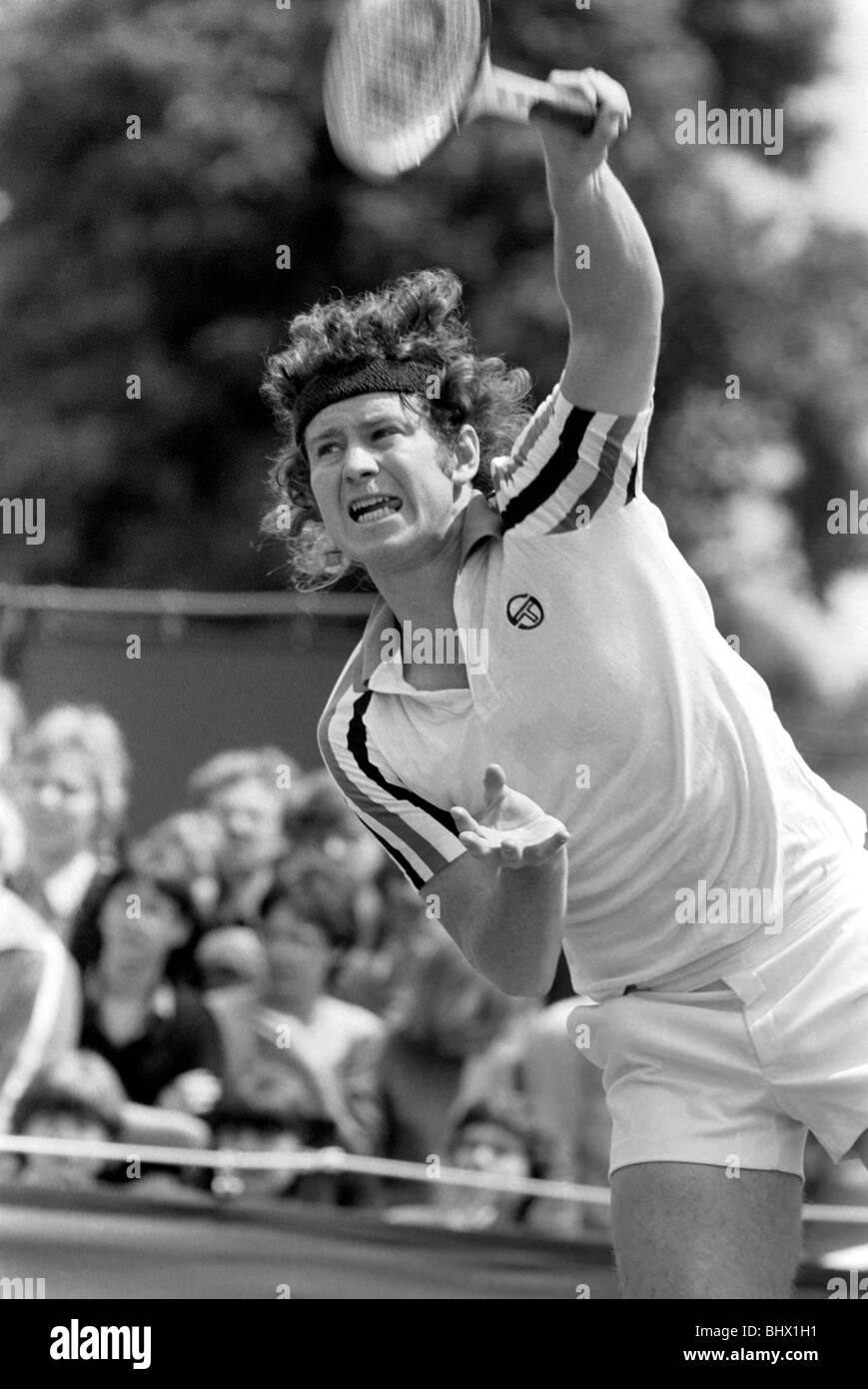 Wimbledon 80, 5th day. John McEnroe vs. Rocavert. John McEnroe. June ...