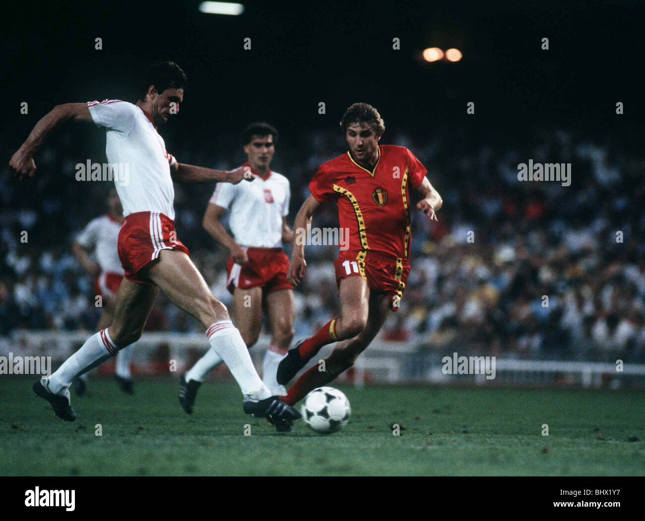 World Cup 1982 Group A Poland 3 Belgium 0 Wladyslaw Zmuda, Polish ...