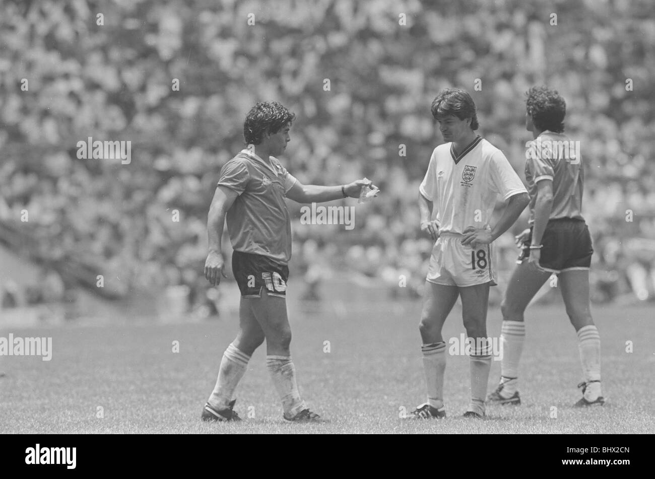 World cup hand of god Black and White Stock Photos & Images - Alamy