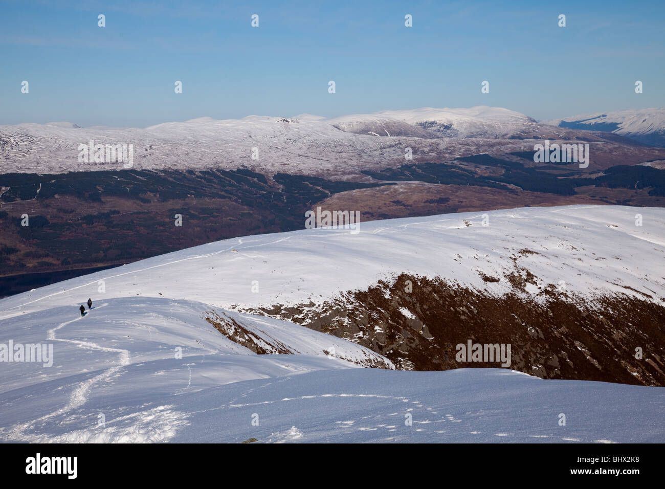 Descending the main ridge from Stob Coire a'Chearcaill, a Corbett in ...