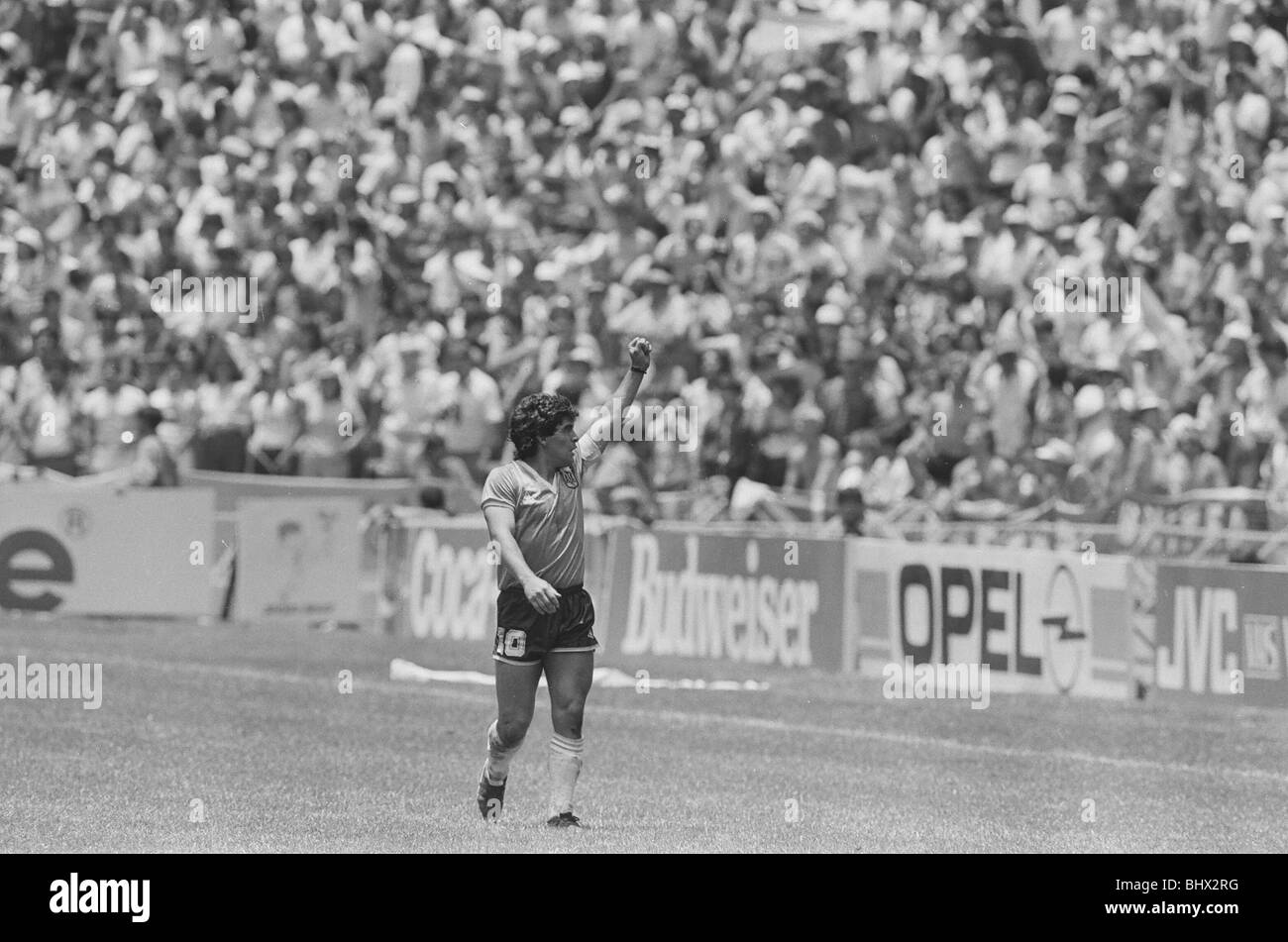 World cup hand of god Black and White Stock Photos & Images - Alamy