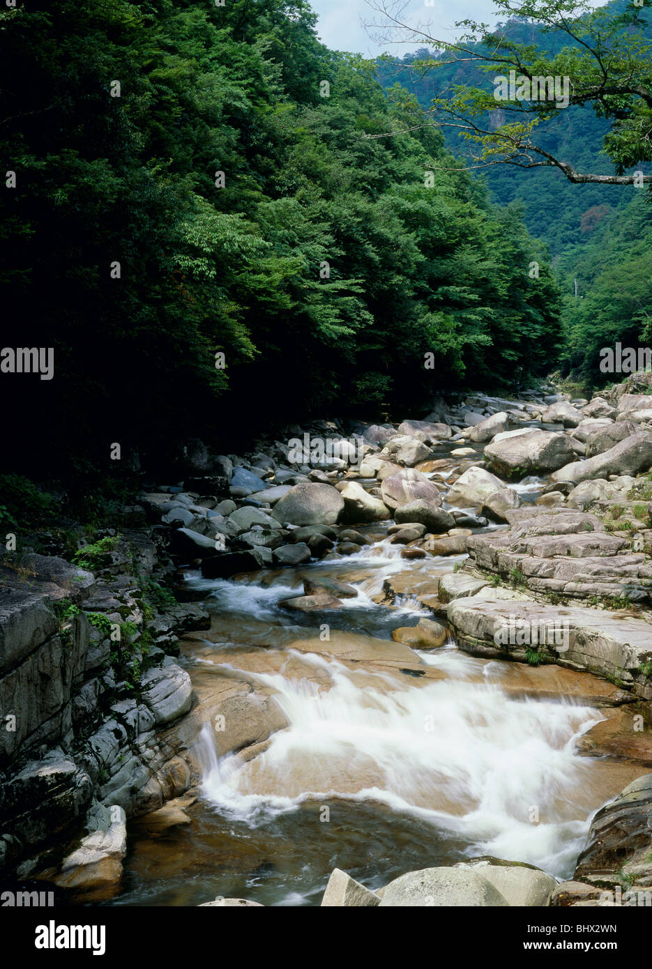 Okutsu Gorge, Kagamino, Okayama, Japan Stock Photo - Alamy