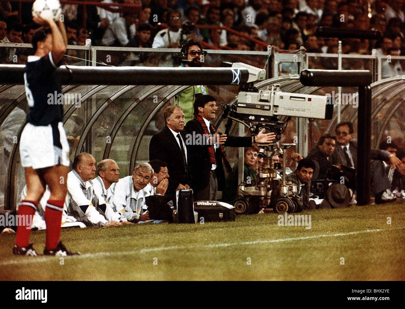World Cup 1990 Scotland 2 Sweden 1 Group C Andy Roxburgh Scotland ...