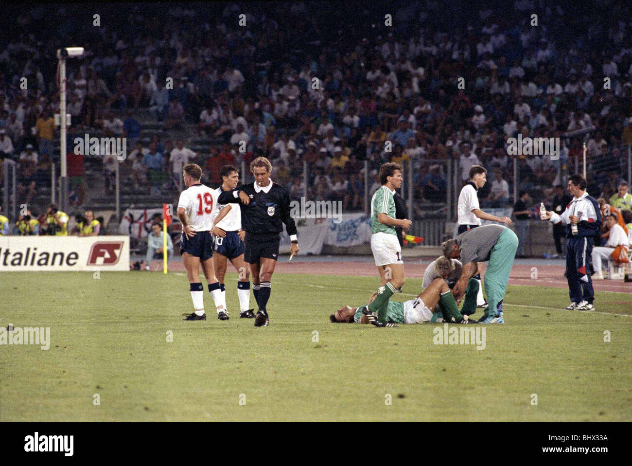 1990 world cup semi final booking hi-res stock photography and images ...