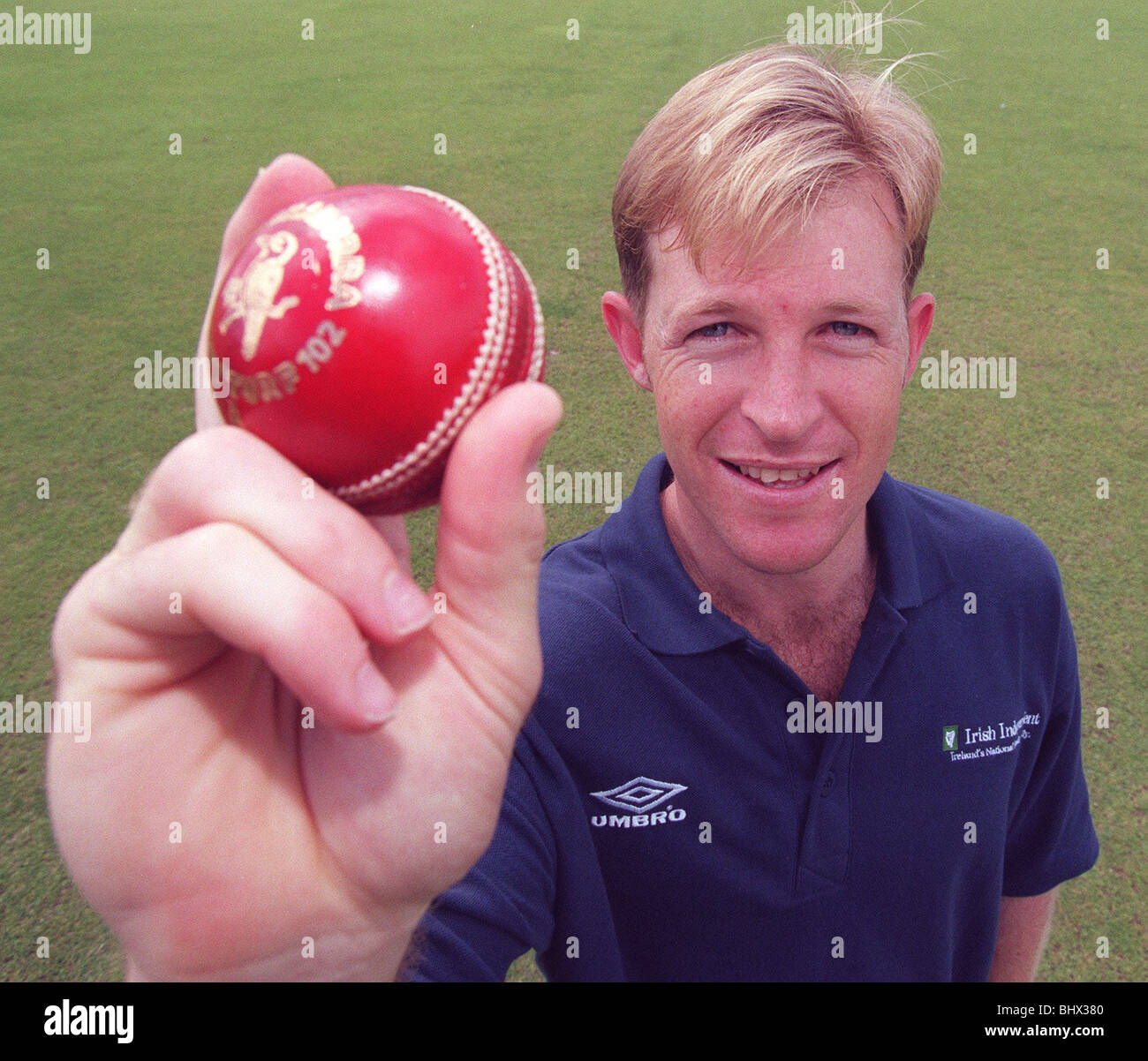 Sport cricket action 1990s south africa portrait smiling hi-res stock ...