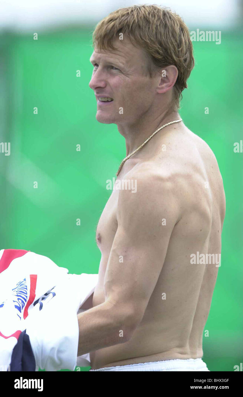 England World Cup squad training June 2002 in Awaji Island in Japan ...