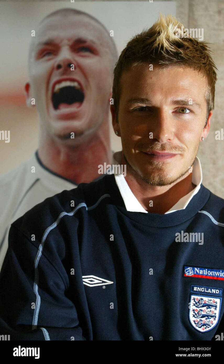 David Beckham June 2002 England Football Player Captain Pictured in ...