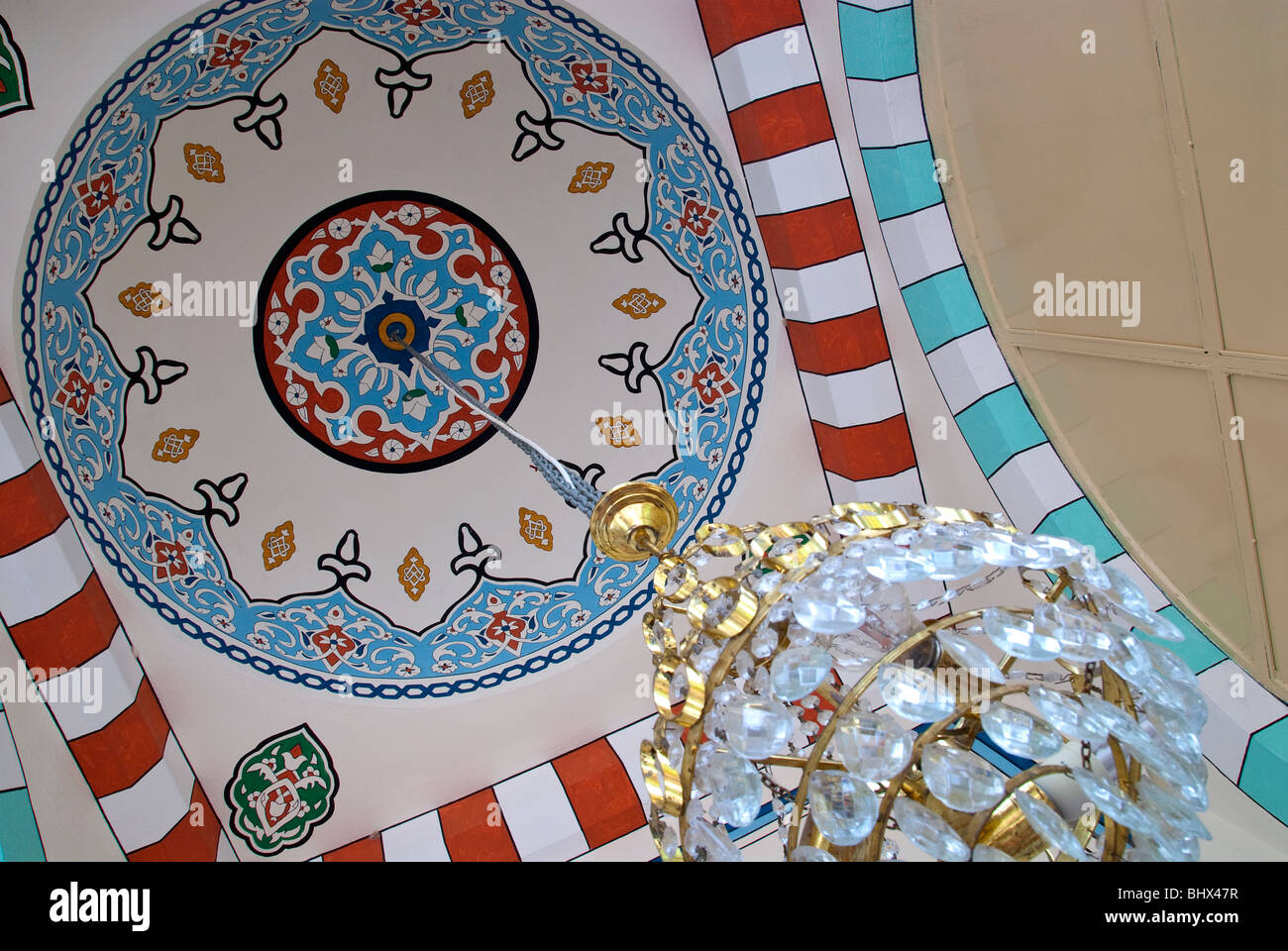 Decorated Ceiling in a Turkish Mosque Stock Photo - Alamy