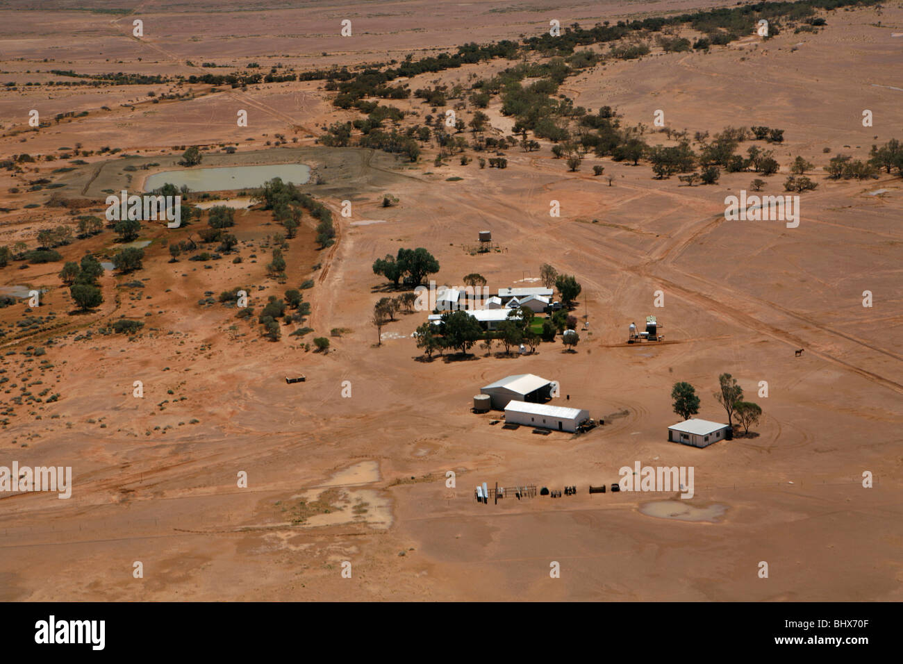 Aerial above the Outback, South Australia Stock Photo - Alamy