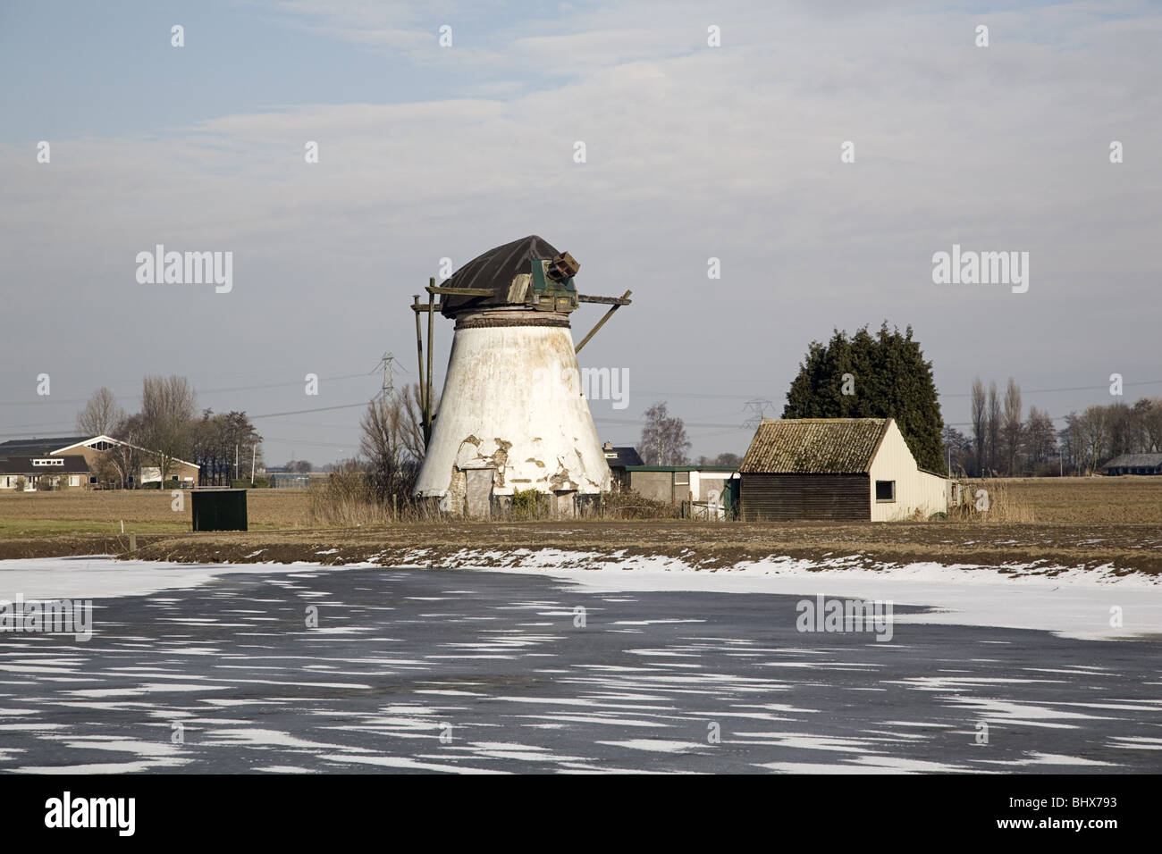 Old windmill without any sails hi-res stock photography and images - Alamy