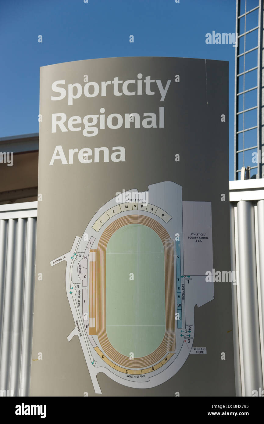 Sportcity regional arena for athletics at Eastlands Manchester Stock ...