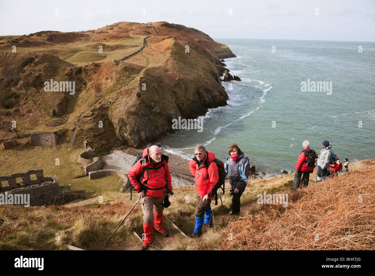 Cemaes, Anglesey, North Wales, UK Ynys Mon Ramblers on Isle of Anglesey ...