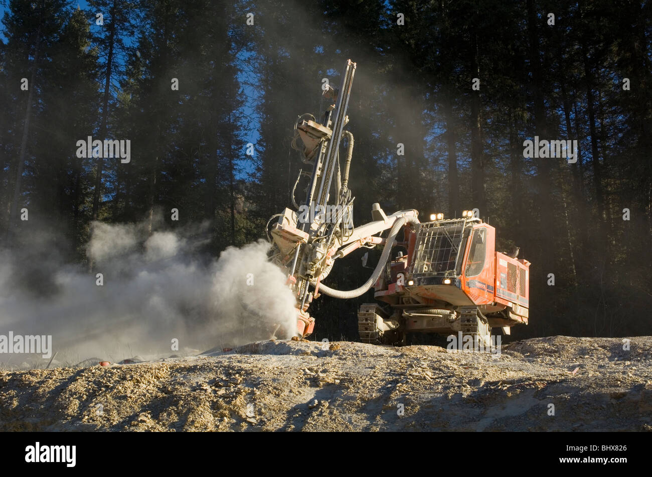 Drilling blast holes hi-res stock photography and images - Alamy