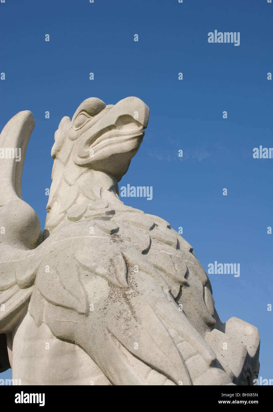stone gryphon near the palm house at Kew Gardens Stock Photo - Alamy