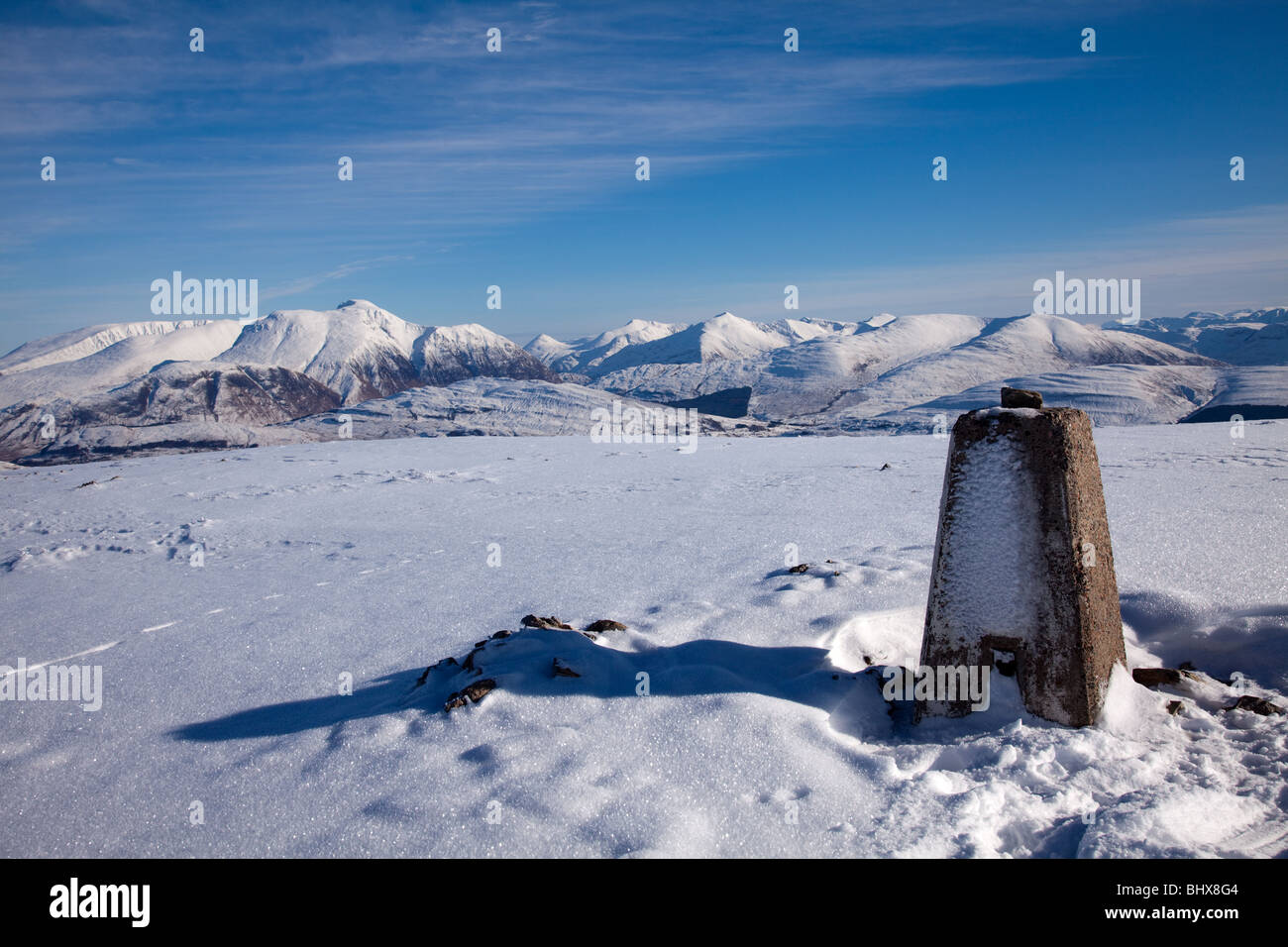 Ben Nevis, Aonach Mor, Aonach Beag, the Mamores and the Grey Corries ...