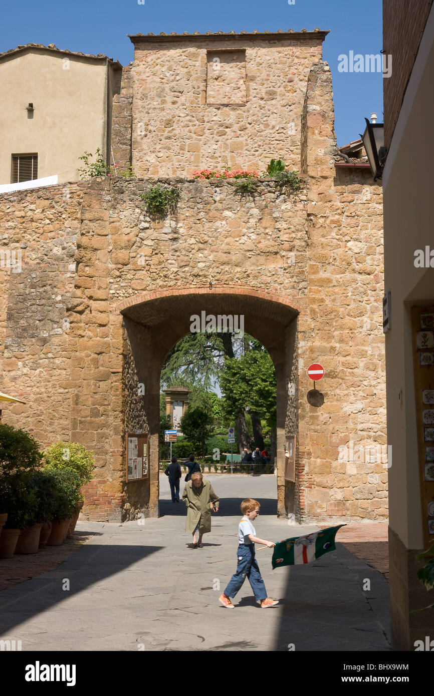Small archway in Italian village Stock Photo - Alamy
