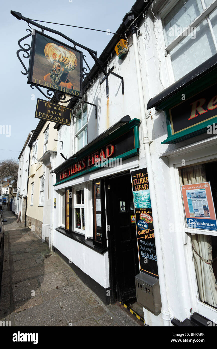 The Turks Head, the oldest pub in Penzance, Cornwall UK Stock Photo - Alamy