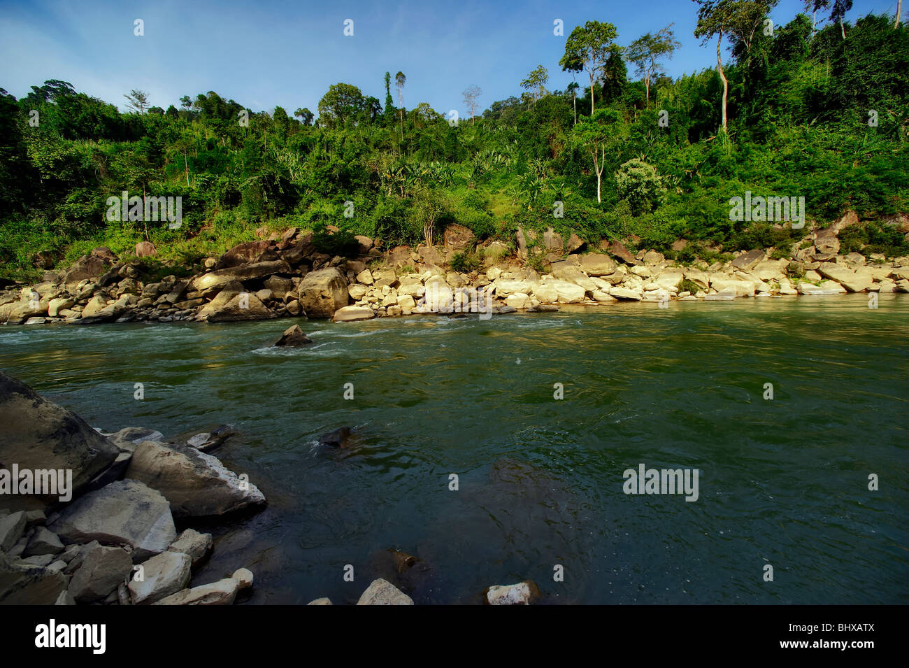 Nam lik River, Laos Stock Photo - Alamy