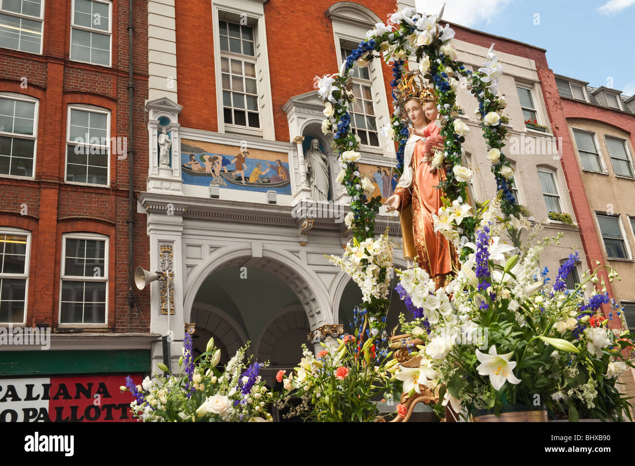 Procession in Honour of Our Lady of Mount Carmel - statue of Our Lady ...