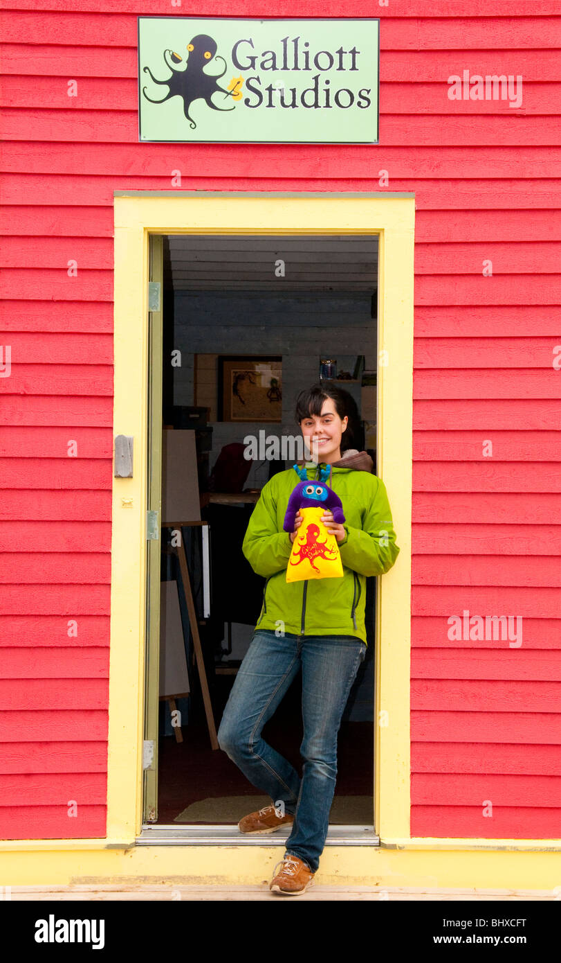 NEWFOUNDLAND, Fishing village of Woody Point. Gros Morne National Park ...