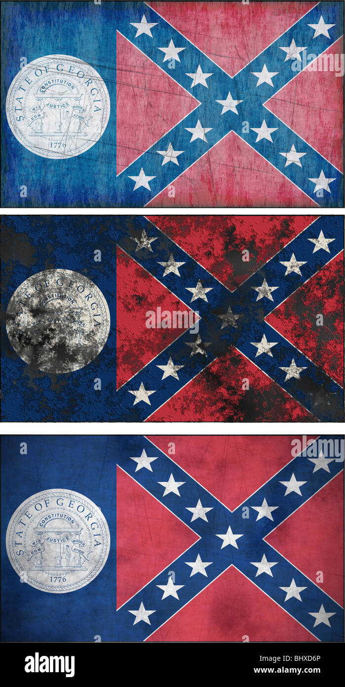 Great Image of the Flag of Georgia Stock Photo - Alamy