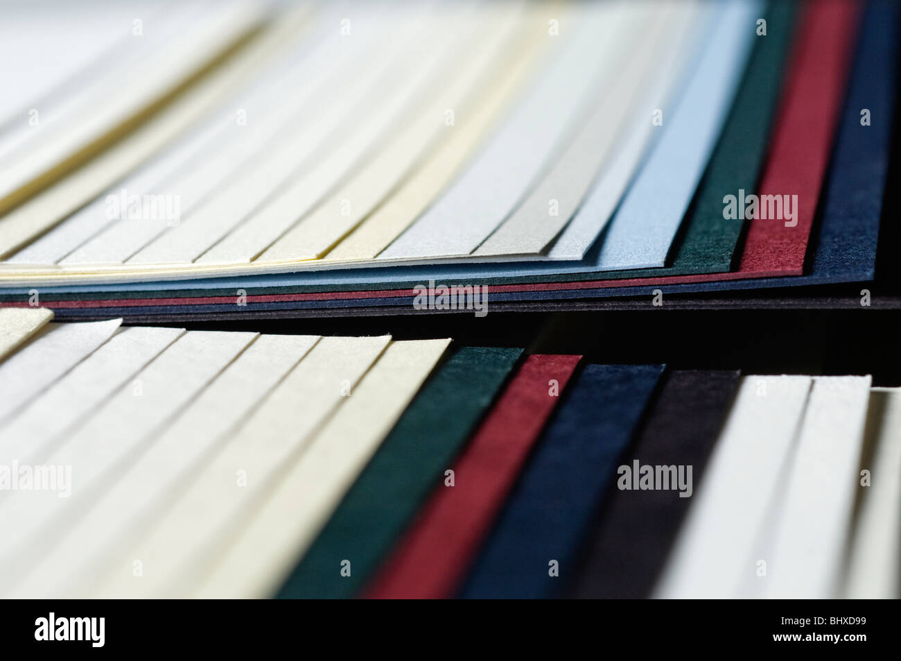 Closeup of paper sampler Stock Photo - Alamy