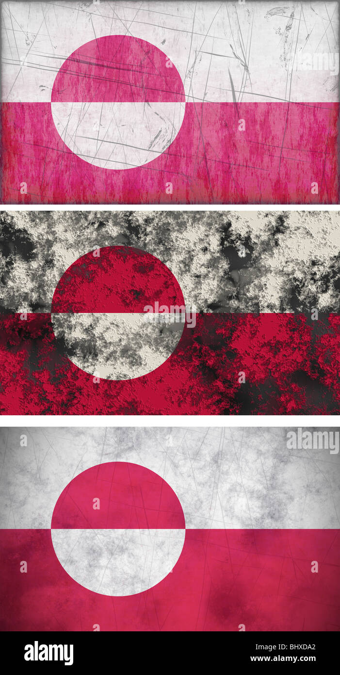 White greenland flag hi-res stock photography and images - Alamy