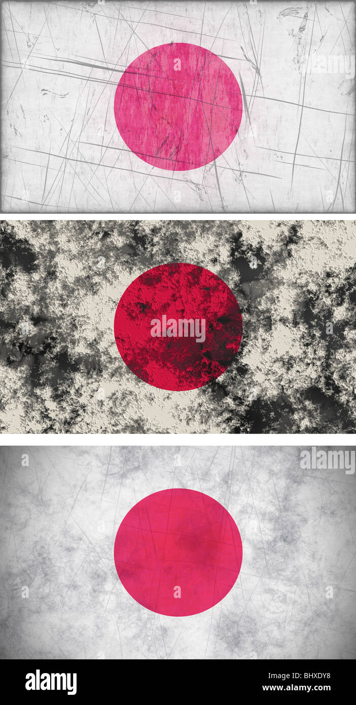 Grunge japan flag japan flag Cut Out Stock Images & Pictures - Alamy